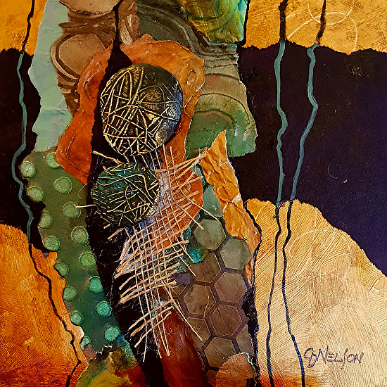 CAROL NELSON FINE ART BLOG: Mixed Media Abstract Painting, "Kim's Run ...