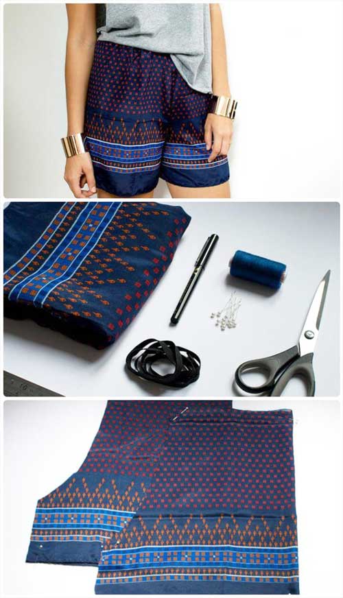 DIY one hour to make Shorts ( pattern + tutorials + inspiration ideas)