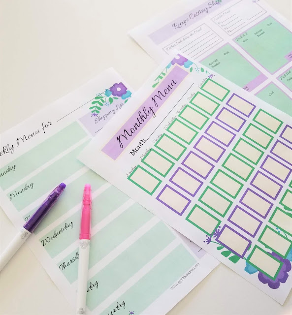 Free Menu Planner Printable | Sew Simple Home