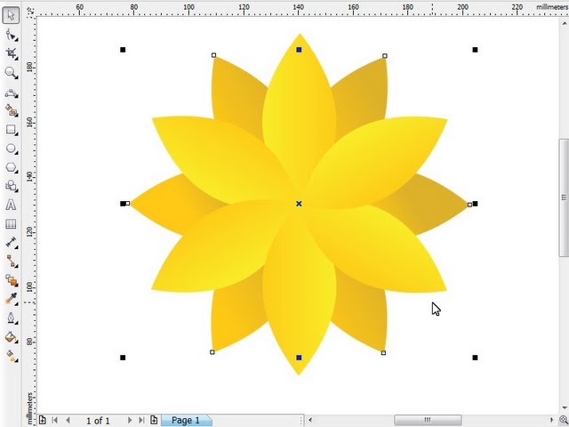 Bilik Corel: Membuat Bunga Cantik di CorelDraw