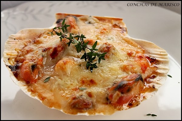 CONCHAS CON MARISCO | El jardín de mis recetas