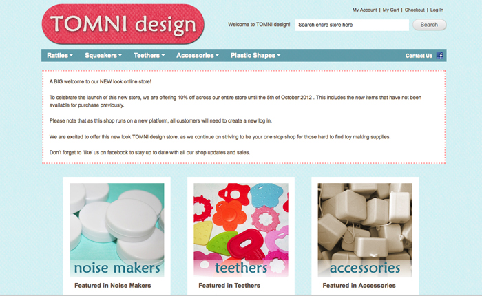 TOMNI design n two green pears: NEW ONLINE STORE - TOMNI design