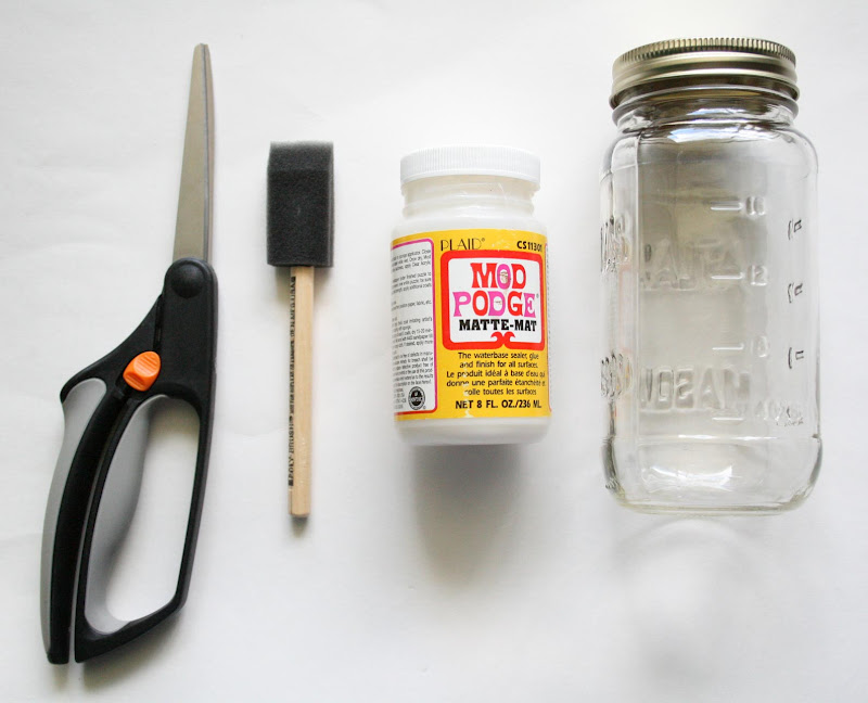 The Creative Place: Tuesday Tutorial: Patchwork Paper Covered Jar