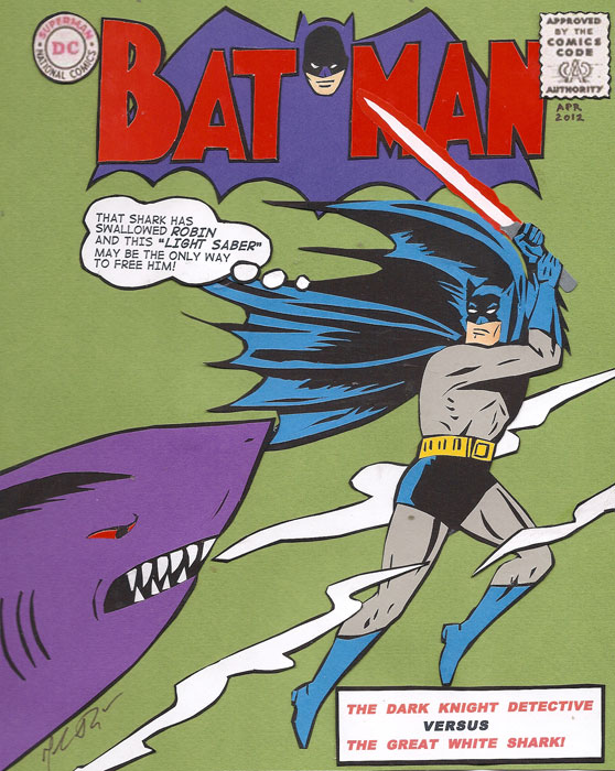 John Rozum.com: Batman + Lightsaber + Great White Shark