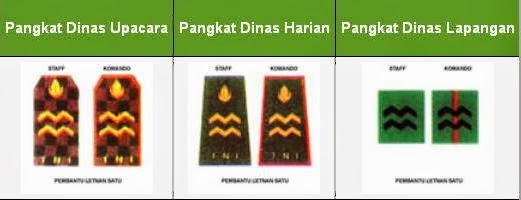 Catatan Rupa-Rupa: Tanda Pangkat Tentara RI dan AS