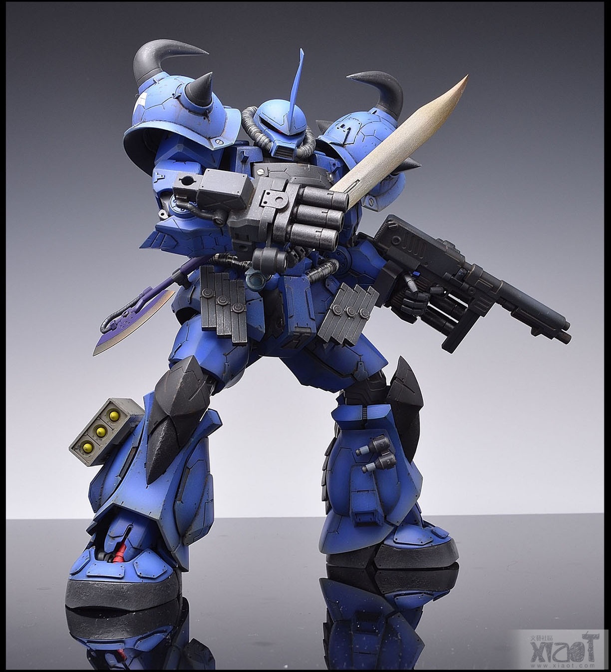 GUNDAM GUY: NG 1/100 MS-78B-3 Gouf Custom Conversion Kit - Painted Build
