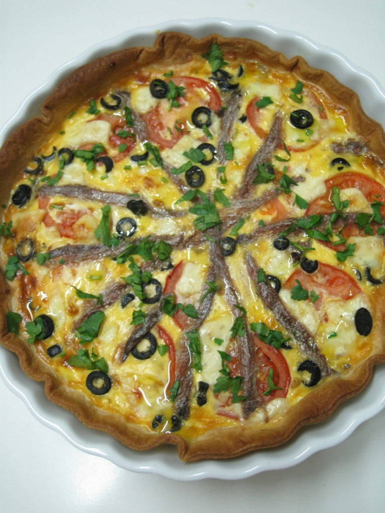 A Festa de Babette: Tarte Salgada de Tomate e Anchovas