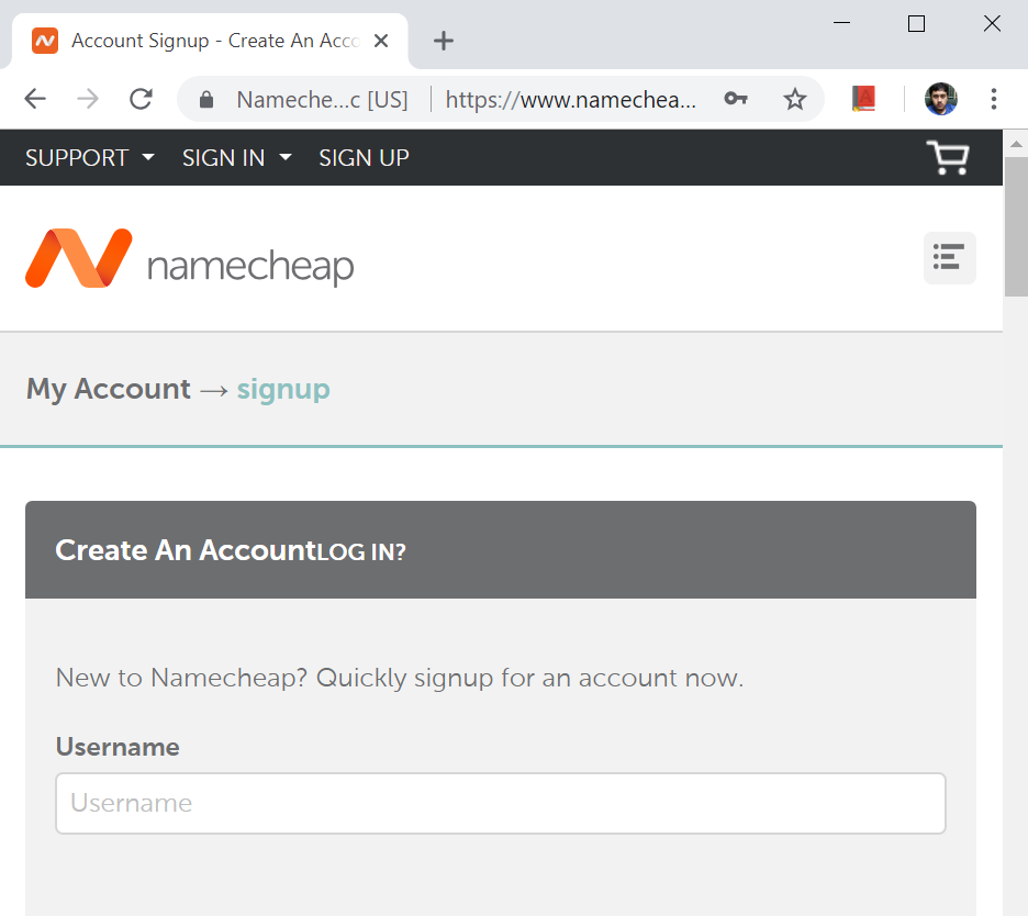 How To Register A Namecheap Account