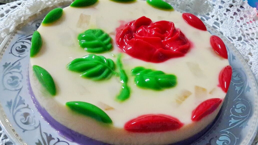 Resepi Retro: Puding Koktel Bunga Ros