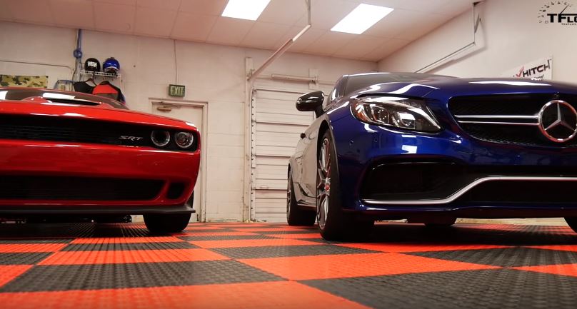 2017 Mercedes-AMG C63 S vs Dodge Challenger Hellcat Mashup - Tazy Gee