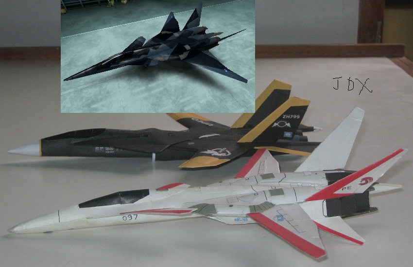 Ace Combat Model - Drawings: XFA-27