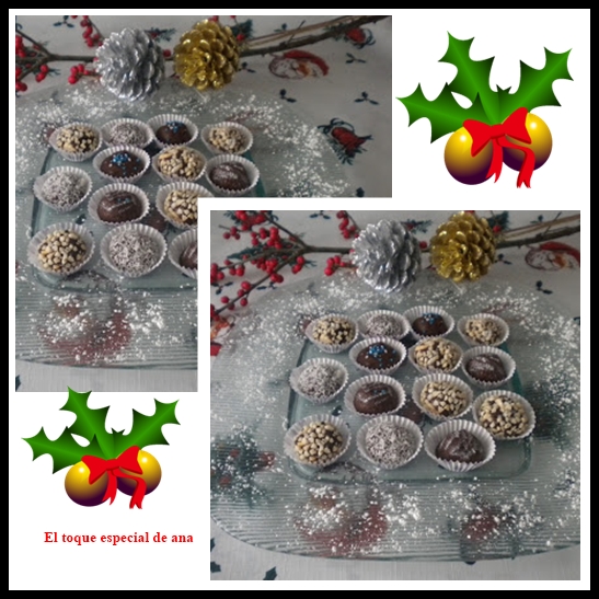 El toque especial de Ana: bombones decorados para estas Navidades