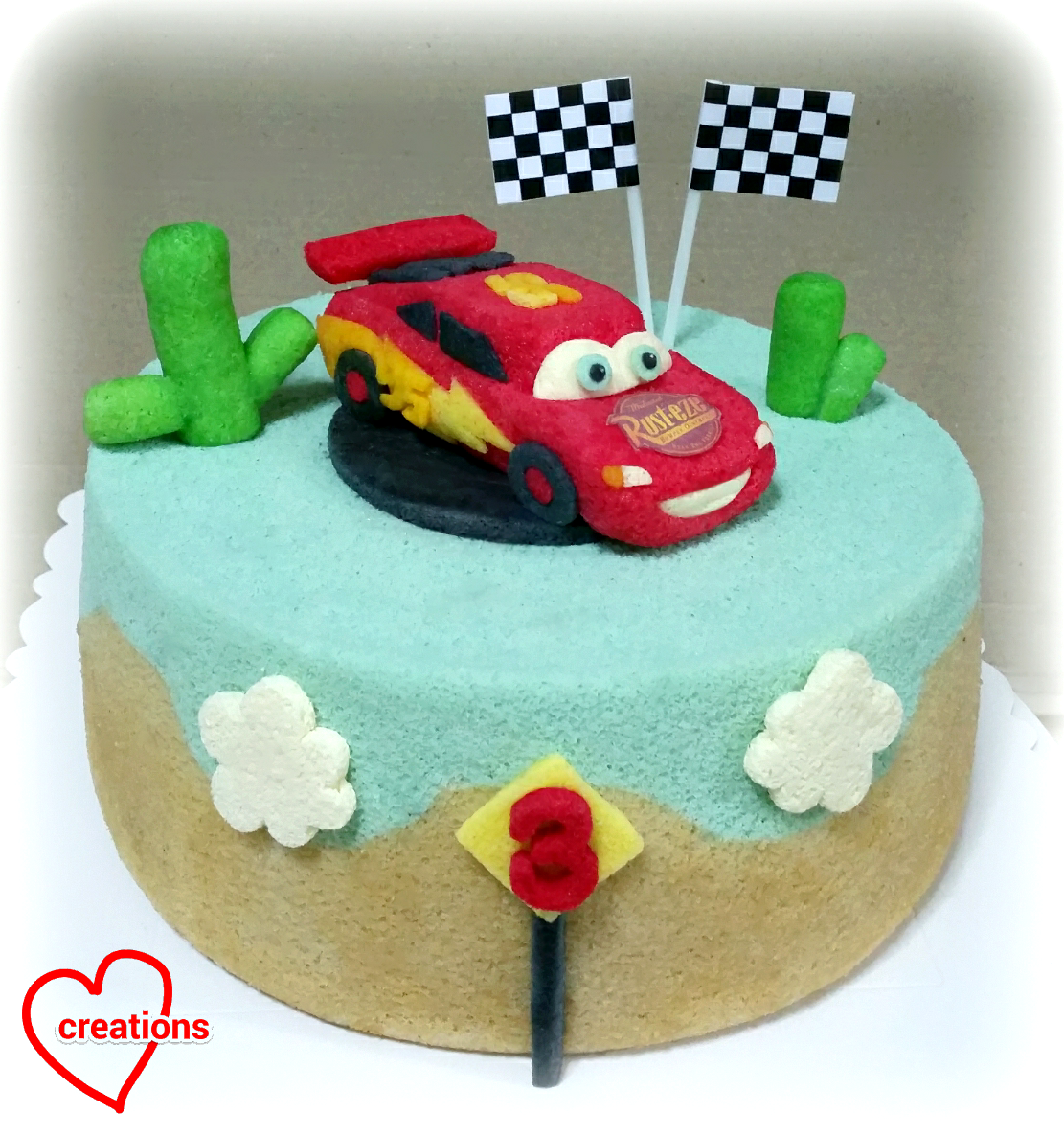 Loving Creations for You: Cars Vanilla (Blue pea flowers)-Choco Chiffon ...