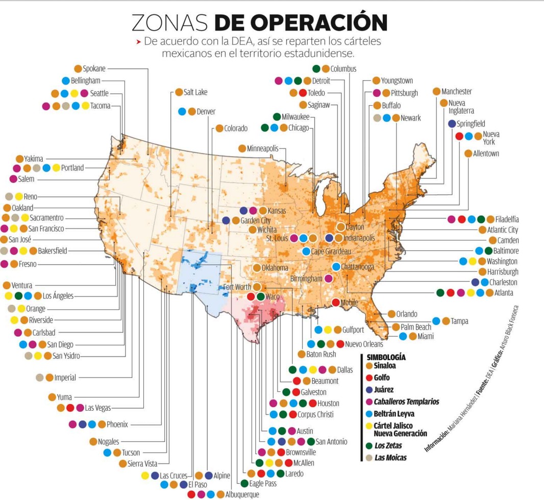 Los Zetas, Sinaloa, CJNG, BLO are allied to FARC; DEA ~ Borderland Beat
