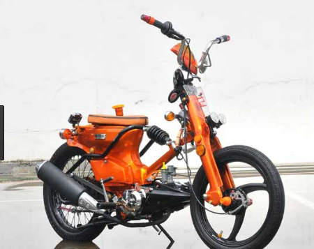 Modifikasi Honda grand berbentuk pendek dan mungil , juga dapat menarik ...