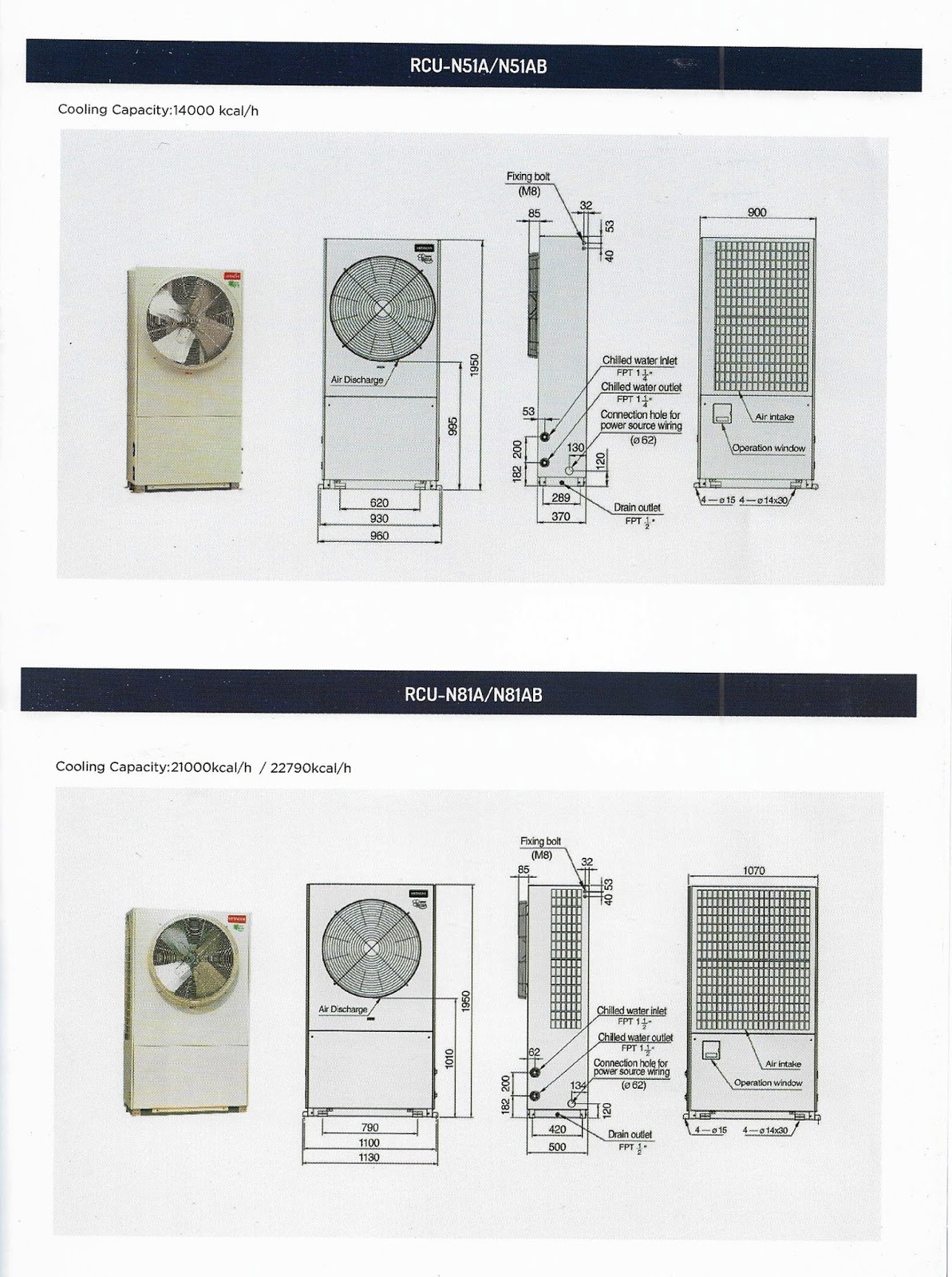 MaximaxSystems.com: HITACHI AIR COOLED WATER CHILLER