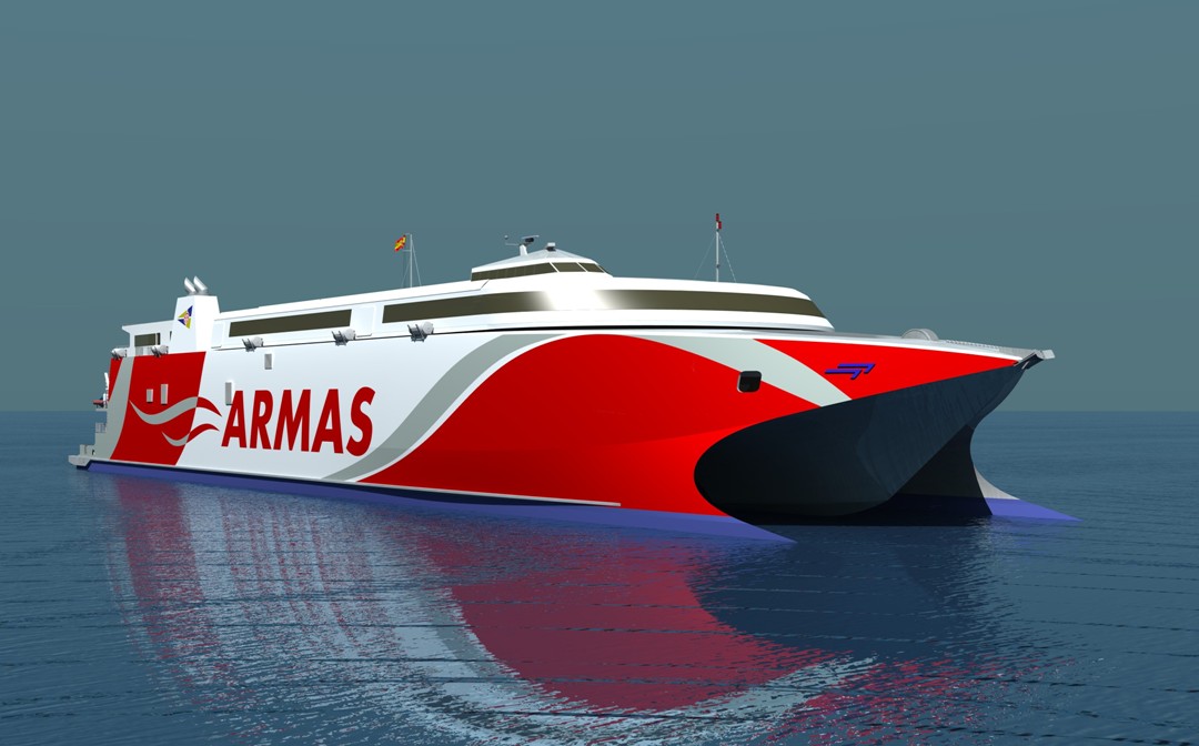 FERRYBALEAR: Naviera Armas, encarga la Construcción de un Incat de 109 ...