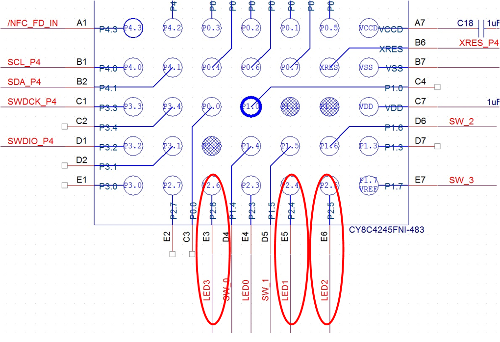 TRY의 MCU 세상: [PSOC] Psoc4 GPIO OUTPUT (IN/OUT Test 1/2)
