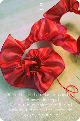 Pulled-Wire Ribbon Rose Tutorial - happenstance home
