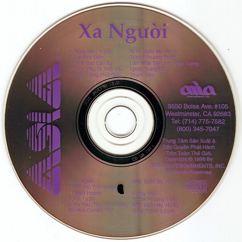 Asia CD 72 - Xa Người ~ Cover Nhạc Việt