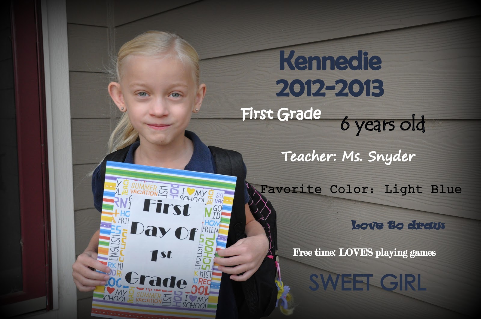 The Webster Family Blog: First day of First Grade....High Point Academy