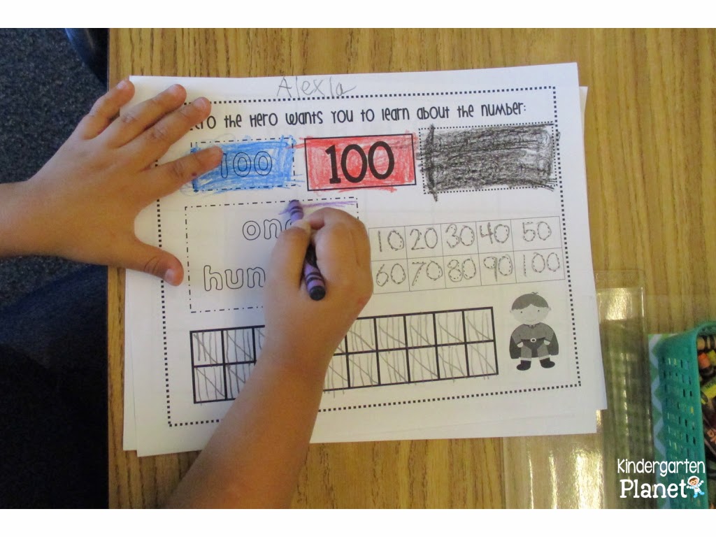 Kindergarten Planet: Hip, Hip Hooray! It's the 100th Day!