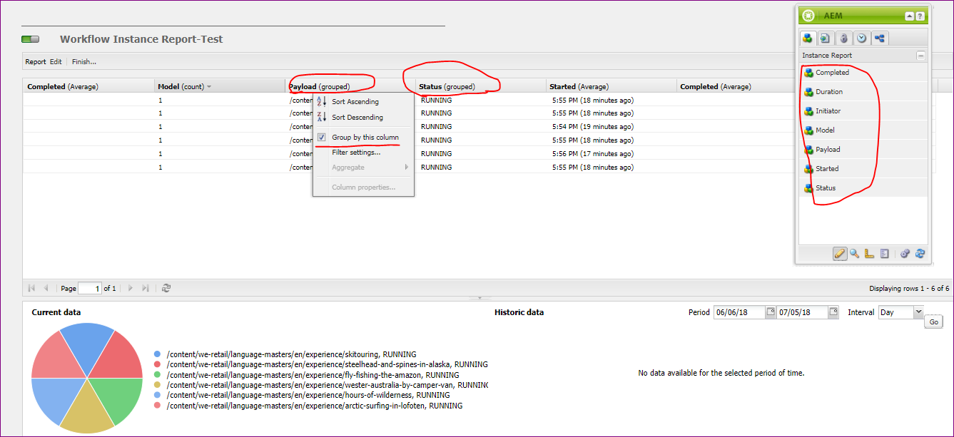 AEM/CQ5 : How to Generate Workflow instance, Component, Page activity ...