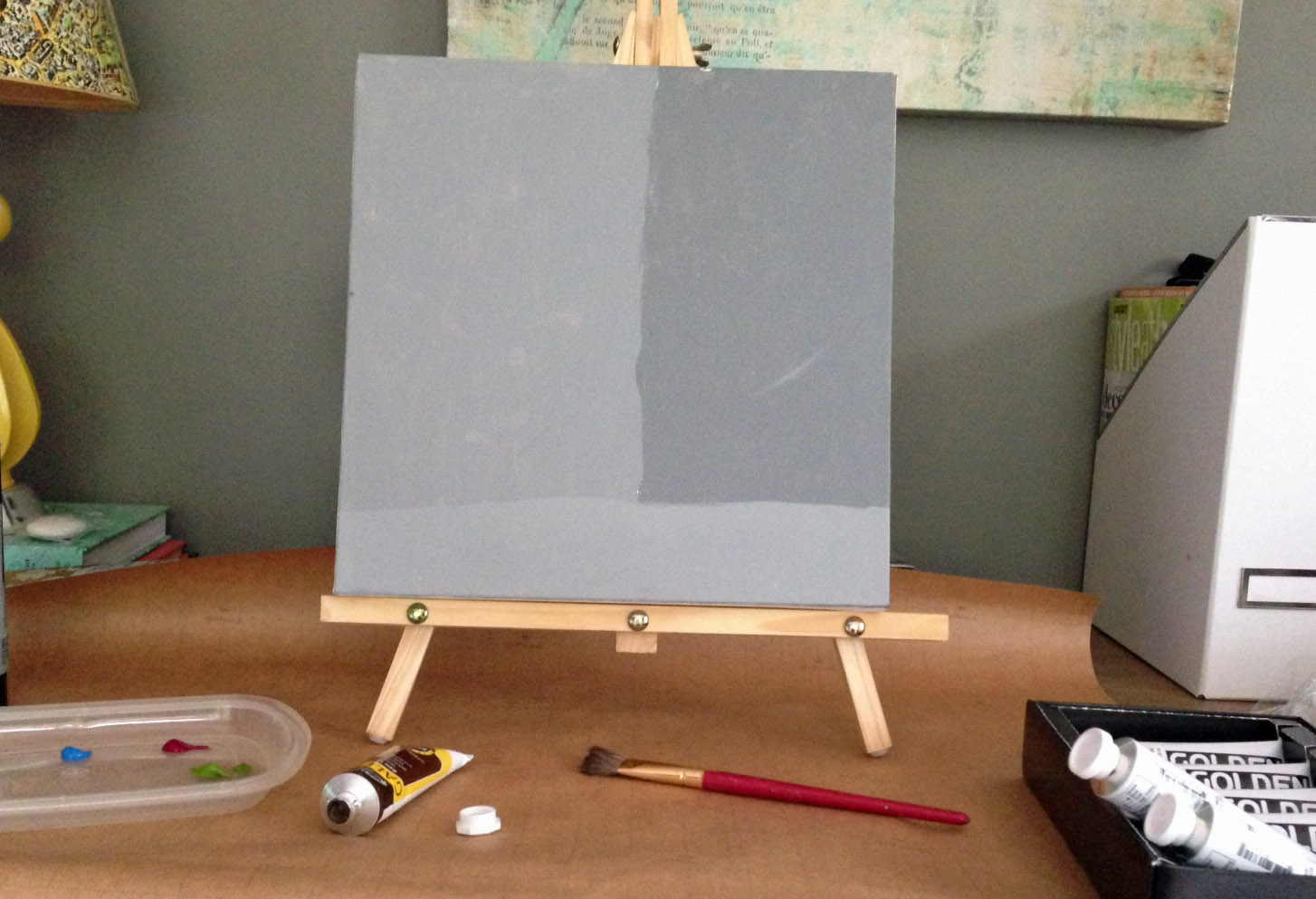 dwell and tell: How to Make a DIY Abtract Painting... By Monet-Erin ...