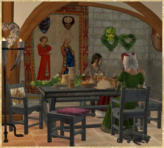 The Medieval Smithy SIMS 2: Dining Set "Niniane"
