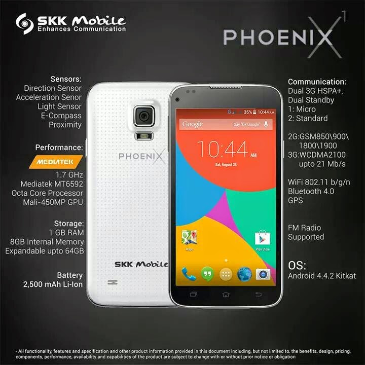 New SKK Phoenix X1 The Cheapest Octa-core Smartphone - GeekPinas