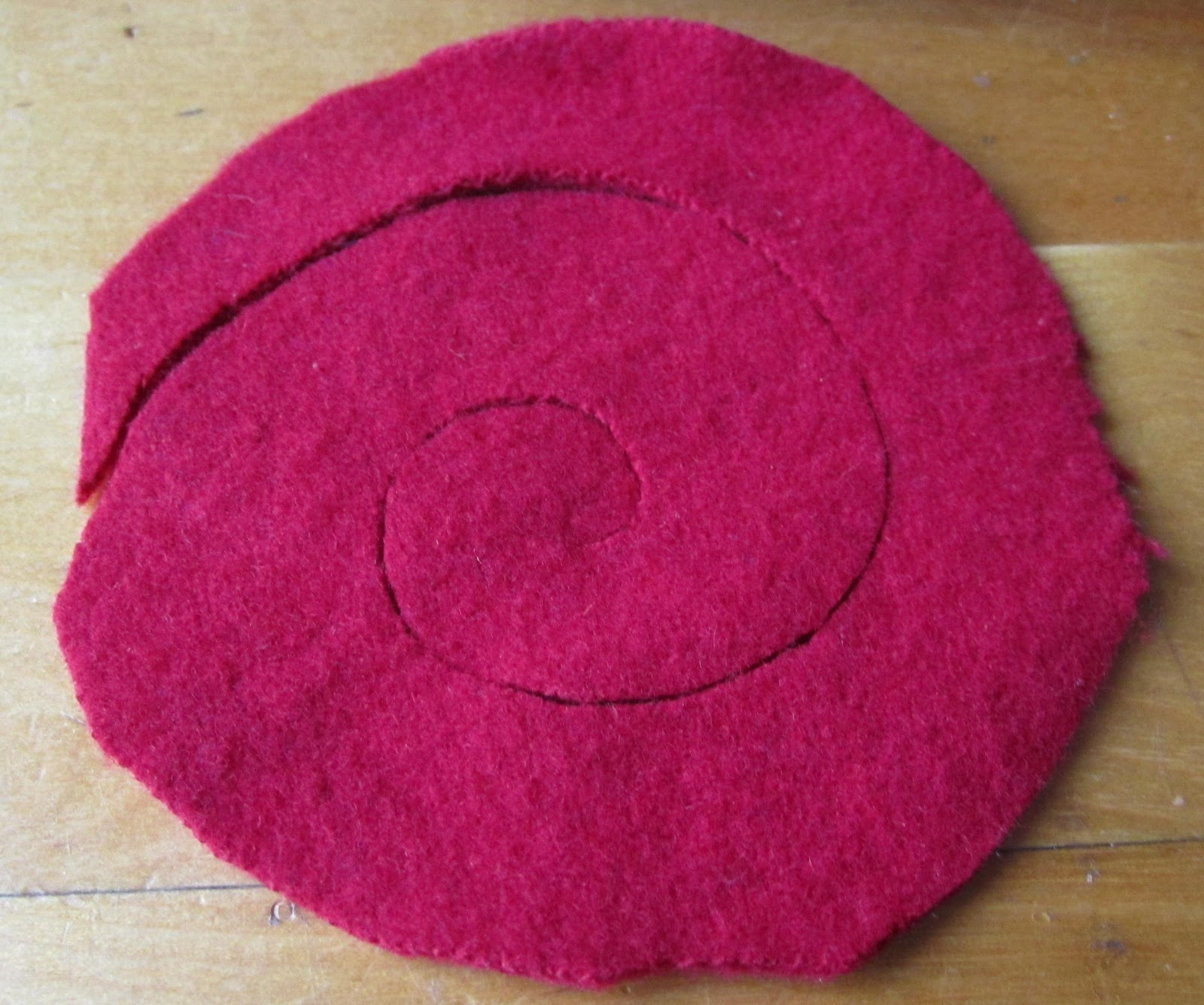 Making Wool Roses...