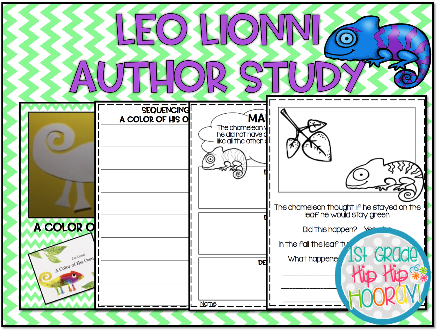 1st Grade Hip Hip Hooray!: Leo Lionni Author Study