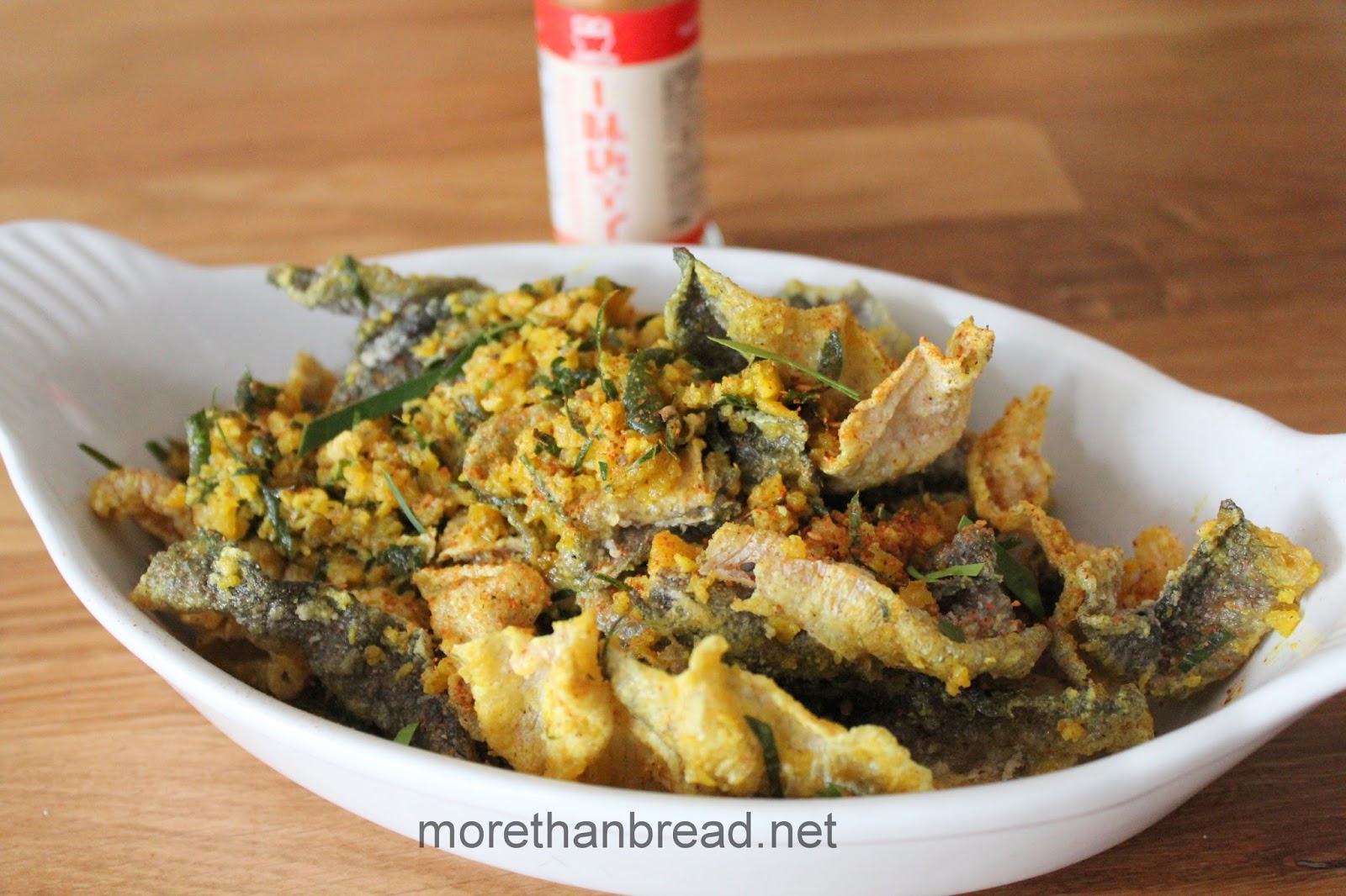More Than Bread: Crispy Fish Skin with Salted Egg Yolk 香脆金沙魚皮