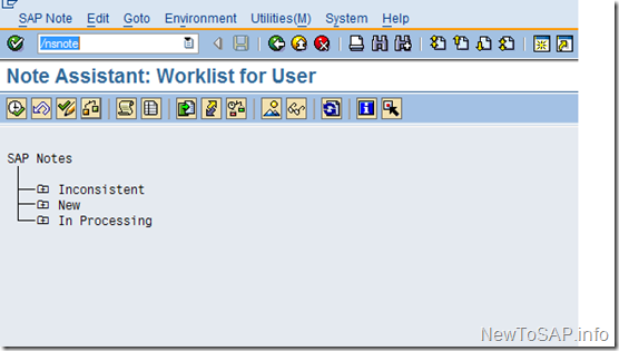 SAP OSS Notes Implementation
