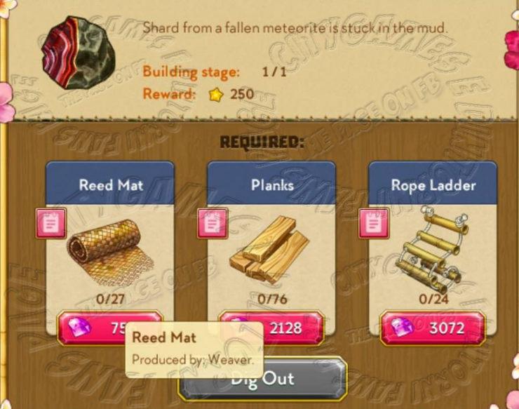 Fans di CityGames Blog: Taonga The Island Farm-Meteorite Shard:Building