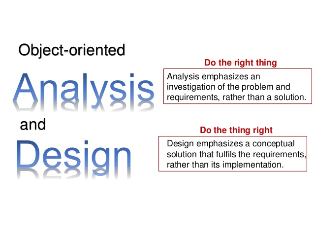 Object Oriented Analysis & Design Object Oriented Analysis & Design