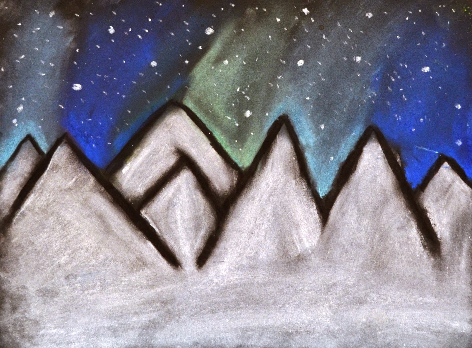 Northern Lights Drawing