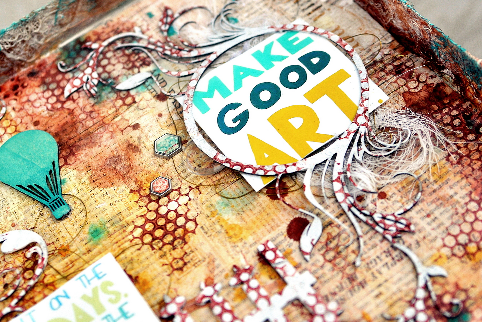 SCRAP ADDICT: "Make Good Art" Off-the-Page project for 2Crafty ...