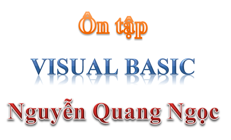 Bài tập ôn tập Visual Basic - Giáo trình SPKT