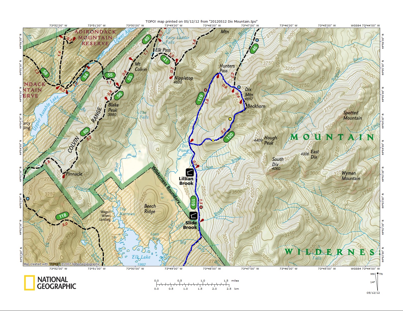 Off on Adventure: Dix Mountain - 5/12/12