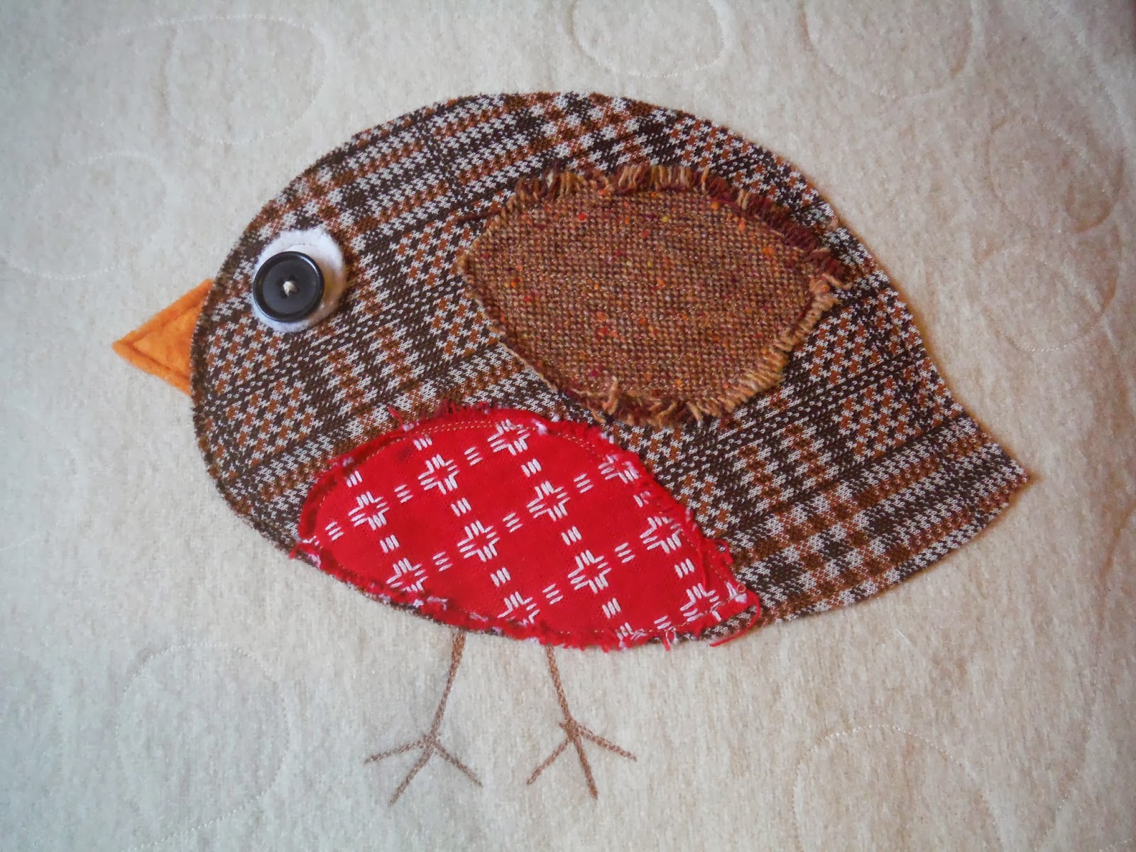 Wonky Patchwork: Robin Cushion