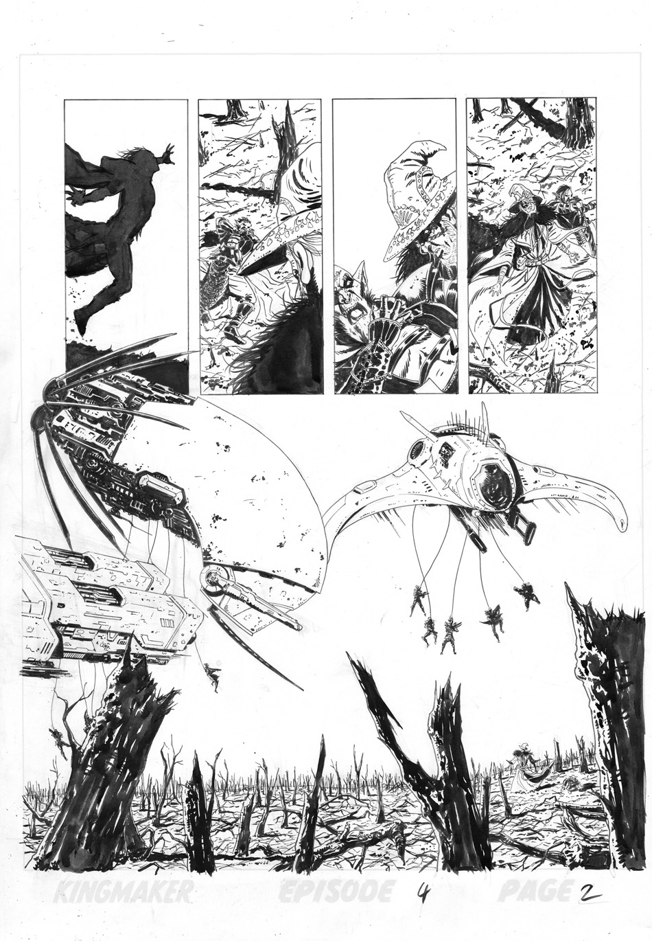 LEIGH GALLAGHER Comic Book Artist: 2000AD KINGMAKER ORIGINAL ART FOR ...