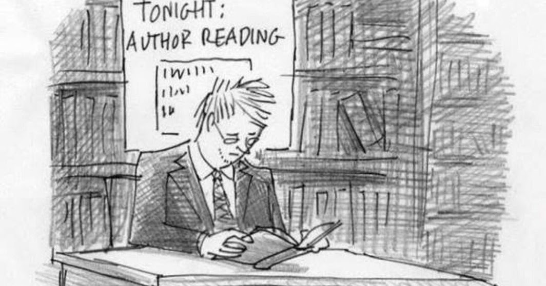 Mystery Fanfare: Cartoon of the Day: Author Reading