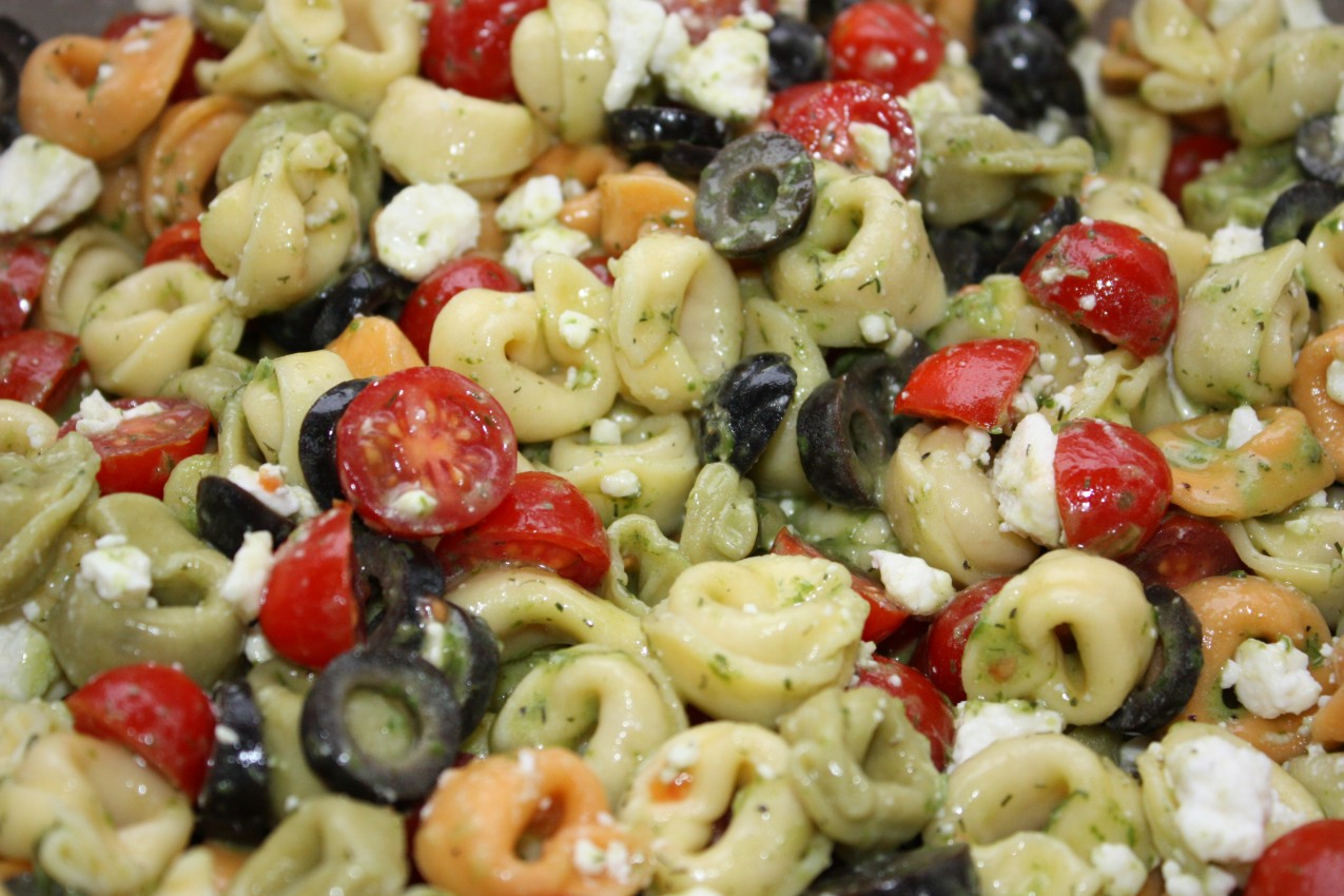 pass the peas, please: tricolor tortellini salad