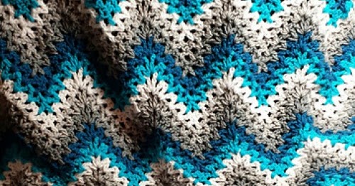 Beautiful Skills - Crochet Knitting Quilting : V-Stitch Ripple Afghan ...