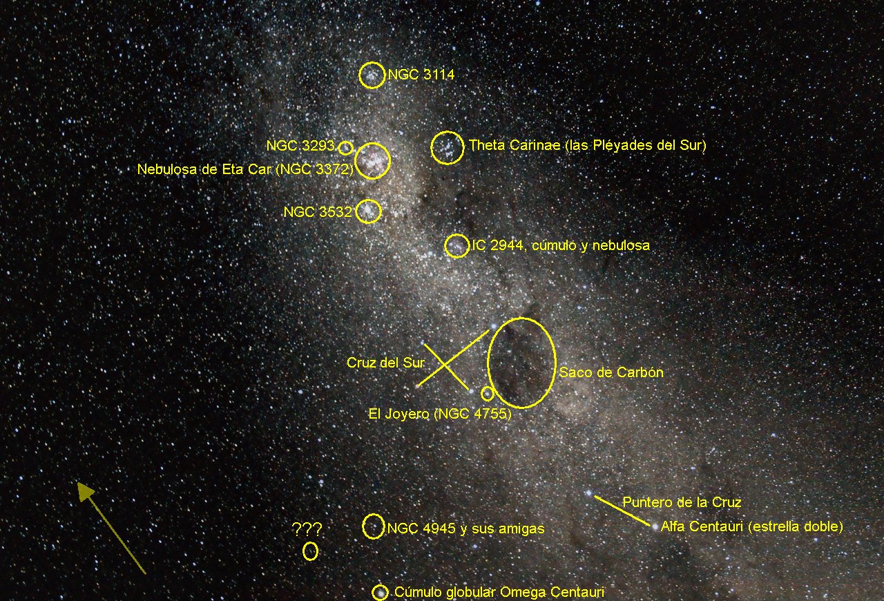 En el cielo las estrellas: La Vía Láctea austral