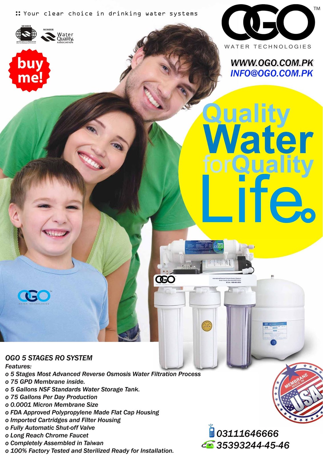 water filter whole house- OGO water technologies