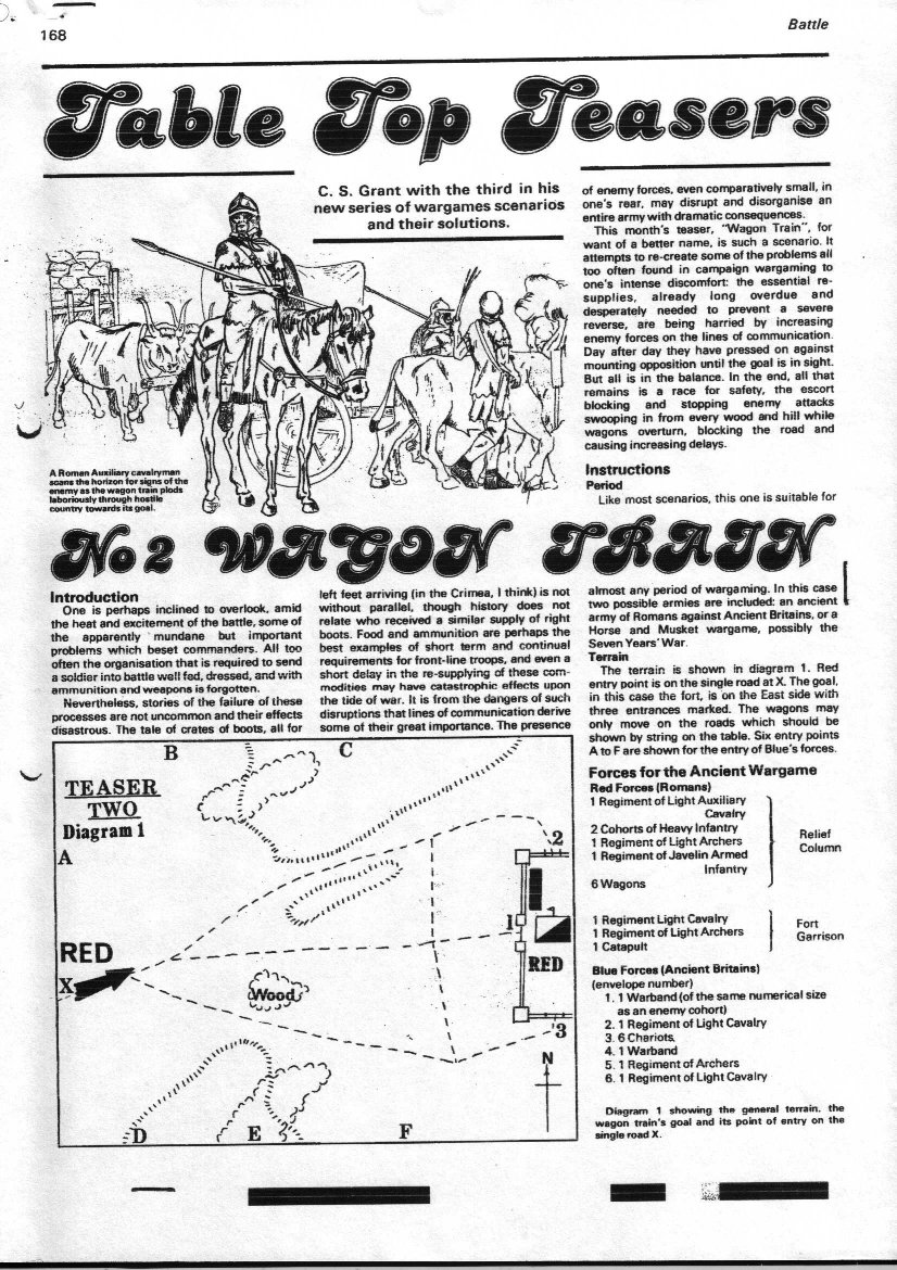 Gaming with Chuck: Table Top Teasers - CS Grant wargame scenarios