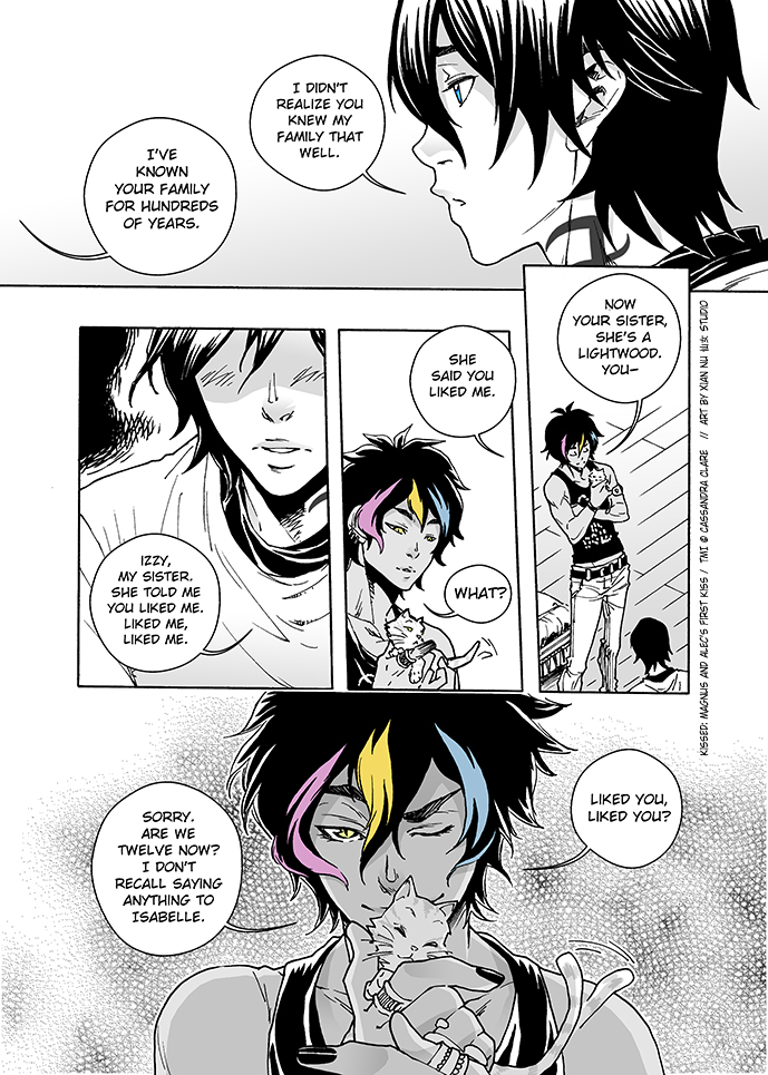 Xian Nu Studio: Manga Malec - First Kiss