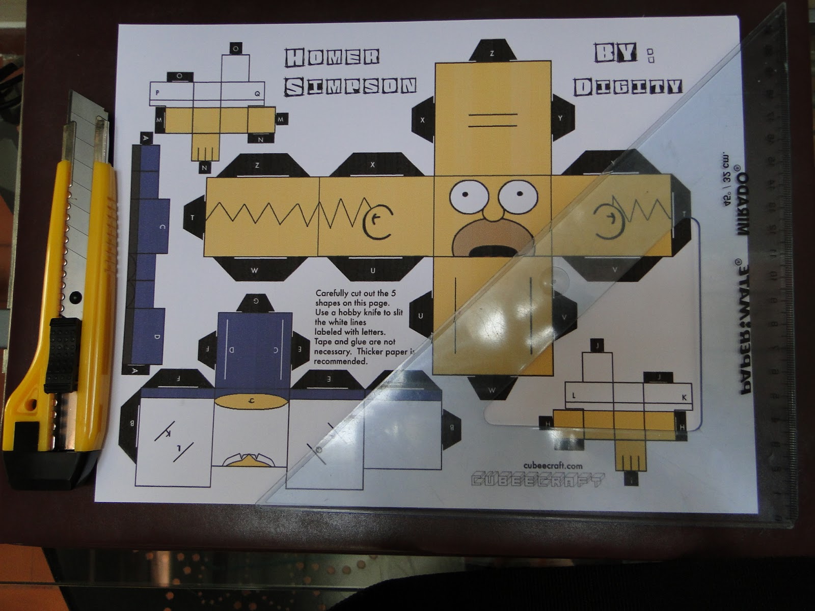 Cubeecraft: 2 Post: Cubeecraft Homero Simpsons